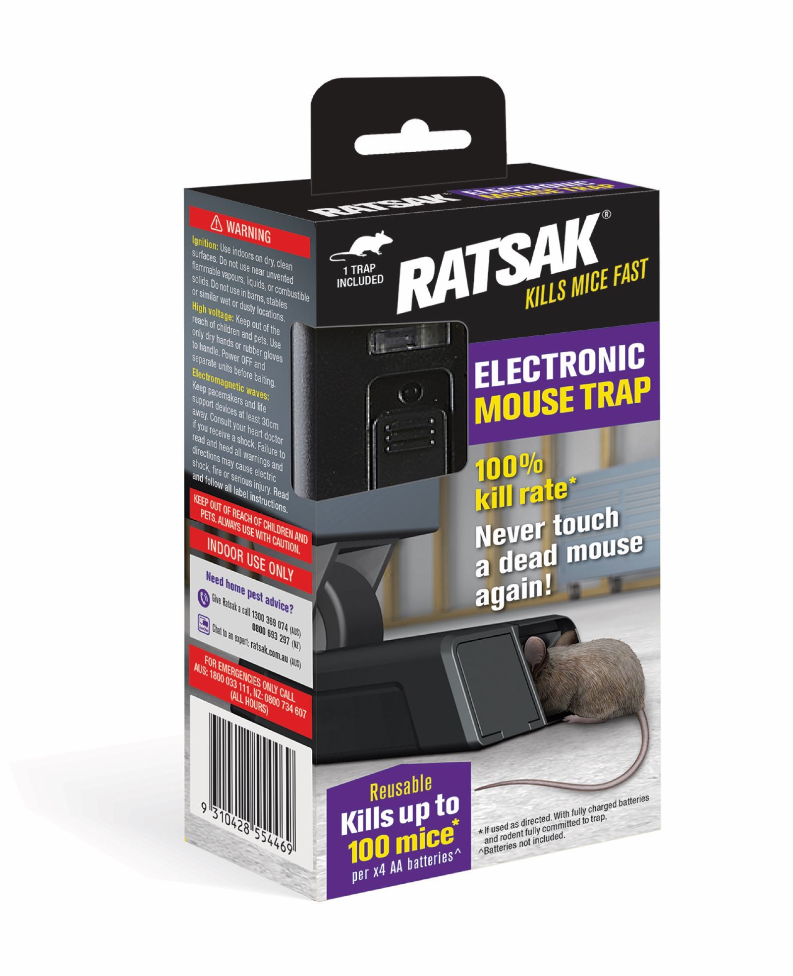 RATSAK Electronic Mouse Trap Yates Gardening Australia