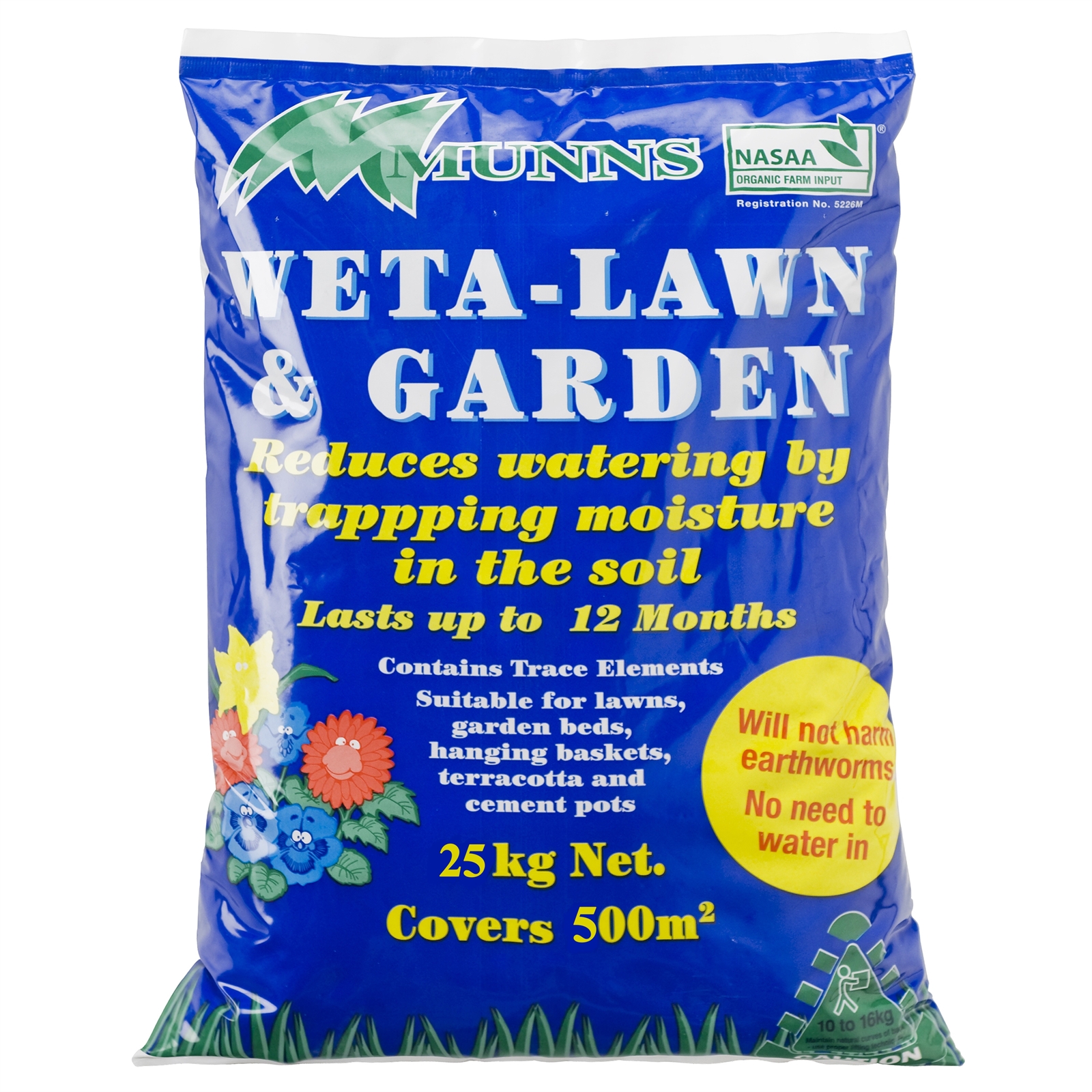 Munns 25kg Weta-Lawn & Garden | Wetting Agent