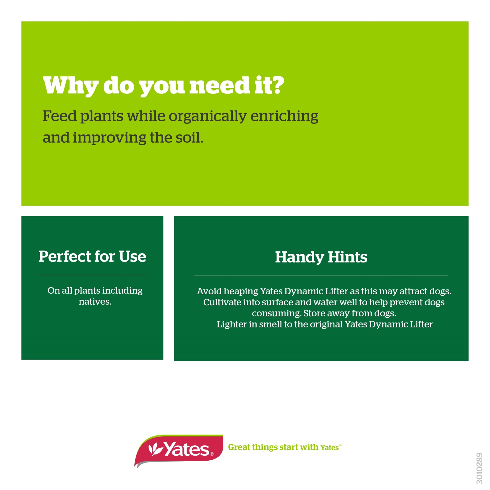 Yates 15kg Dynamic Lifter Reduced Odour Soil Improver & Plant Fertiliser