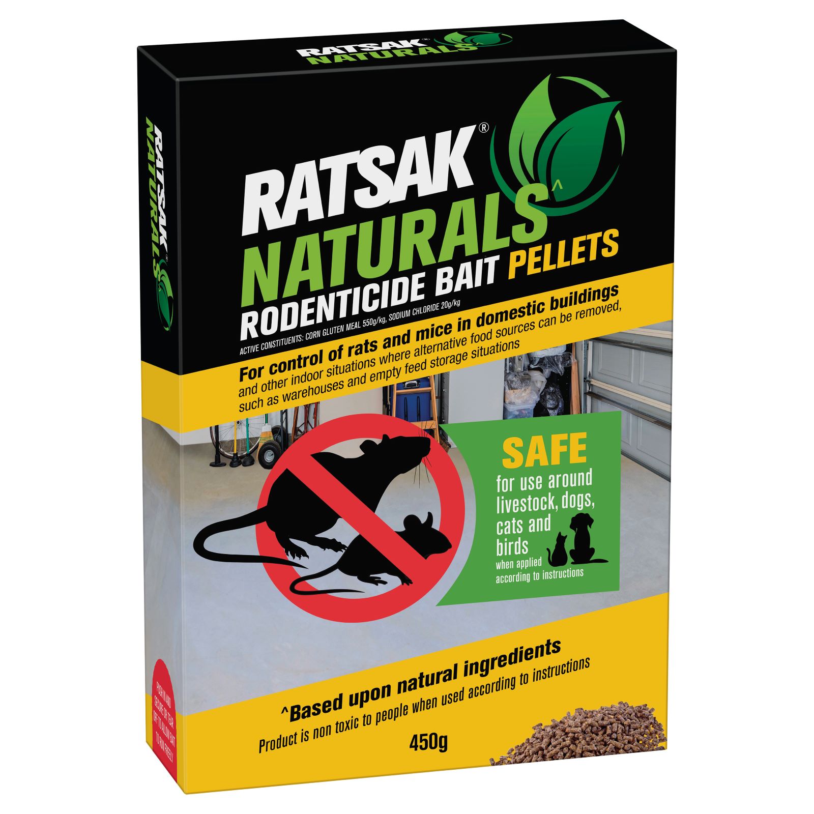 RATSAK Naturals Rodenticide Bait Pellets | Yates Gardening Australia