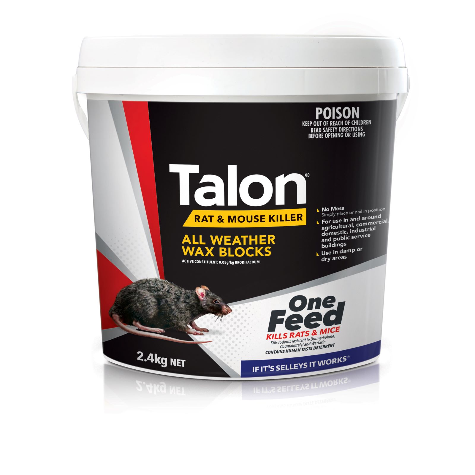 Talon Rat and Mouse Killer All Weather Wax Blocks 2.4kg