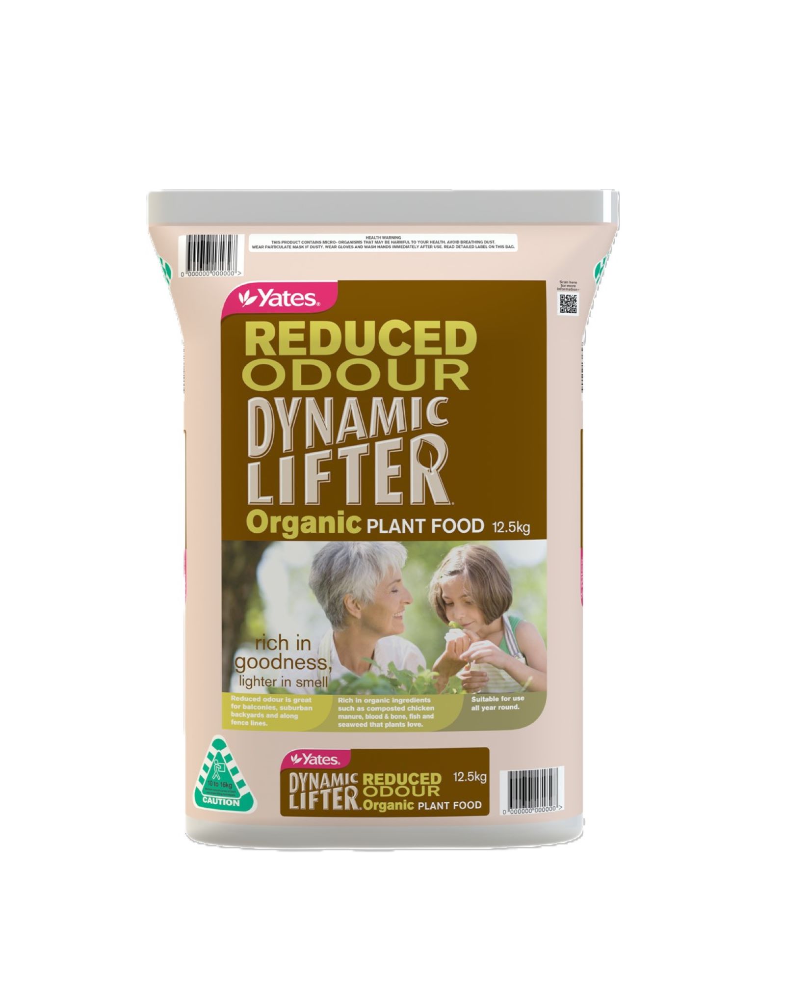 Yates 12.5kg Dynamic Lifter Reduced Odour Soil Improver & Plant Fertiliser