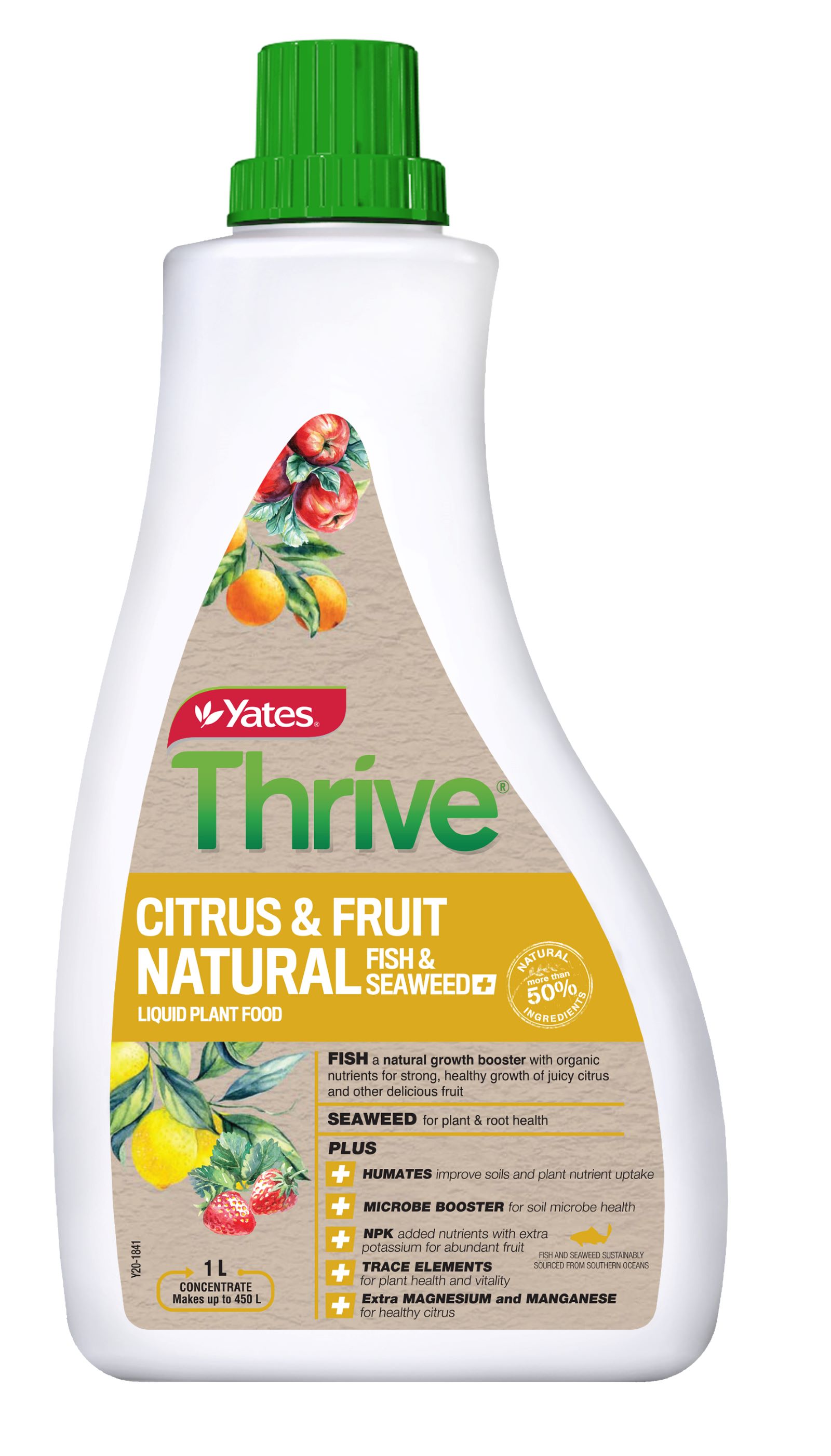 Yates 1L Thrive Natural Citrus & Fruit Liquid Plant Food Concentrate