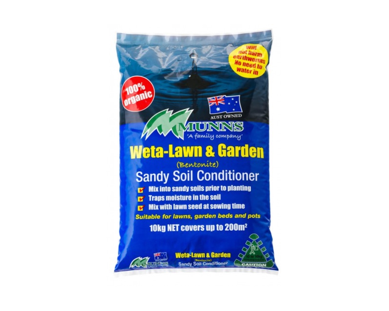 Munns 10kg Weta-Lawn & Garden | Wetting Agent