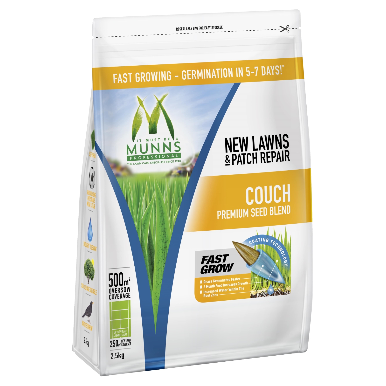Munns Professional Couch Lawn Seed 2.5kg
