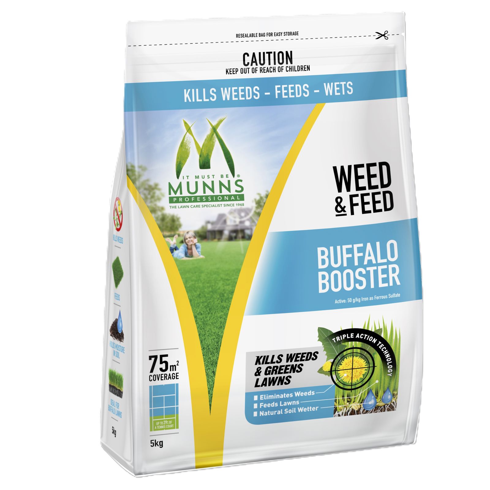 Munns Professional 5kg Buffalo Booster Weed & Feed