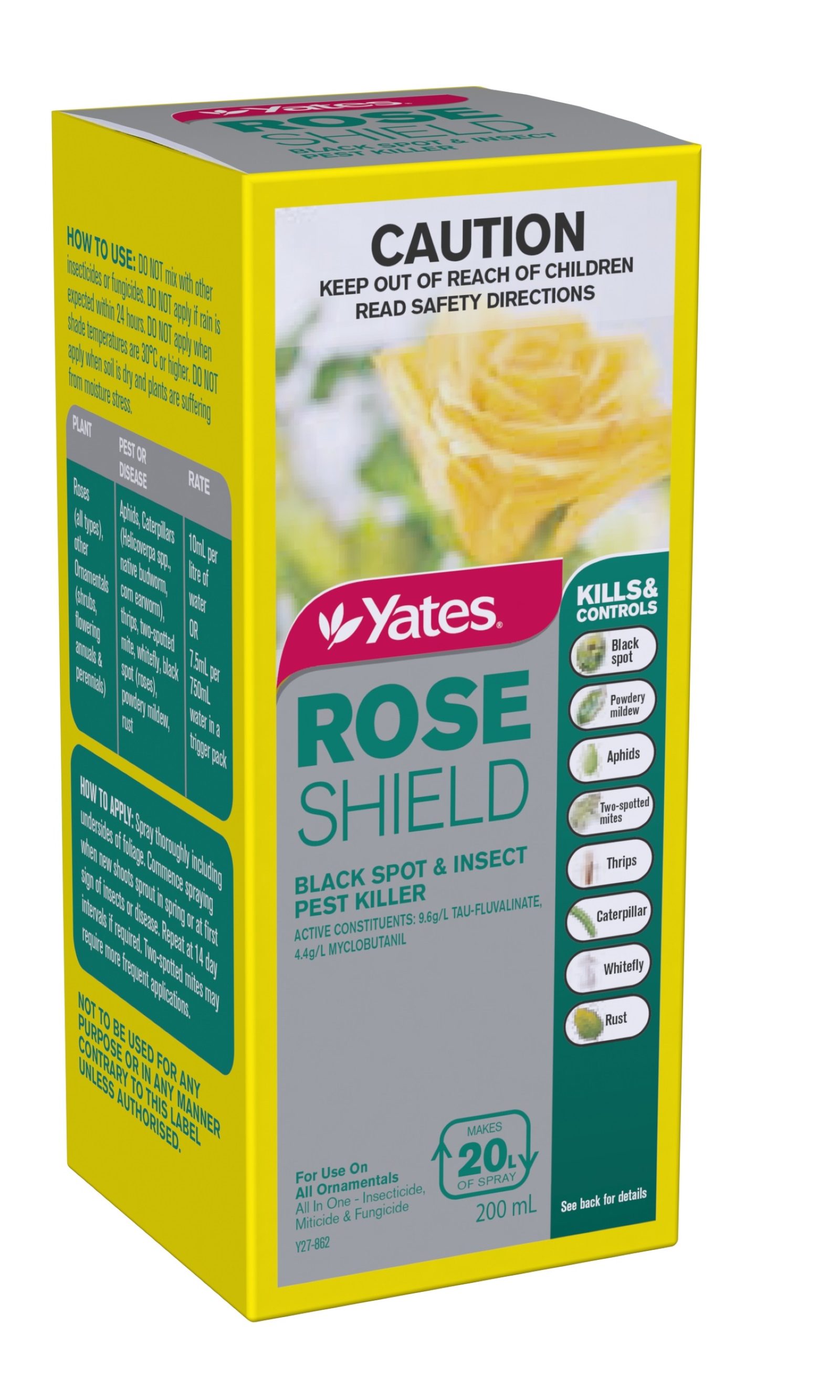 Yates 200mL Rose Shield Concentrate