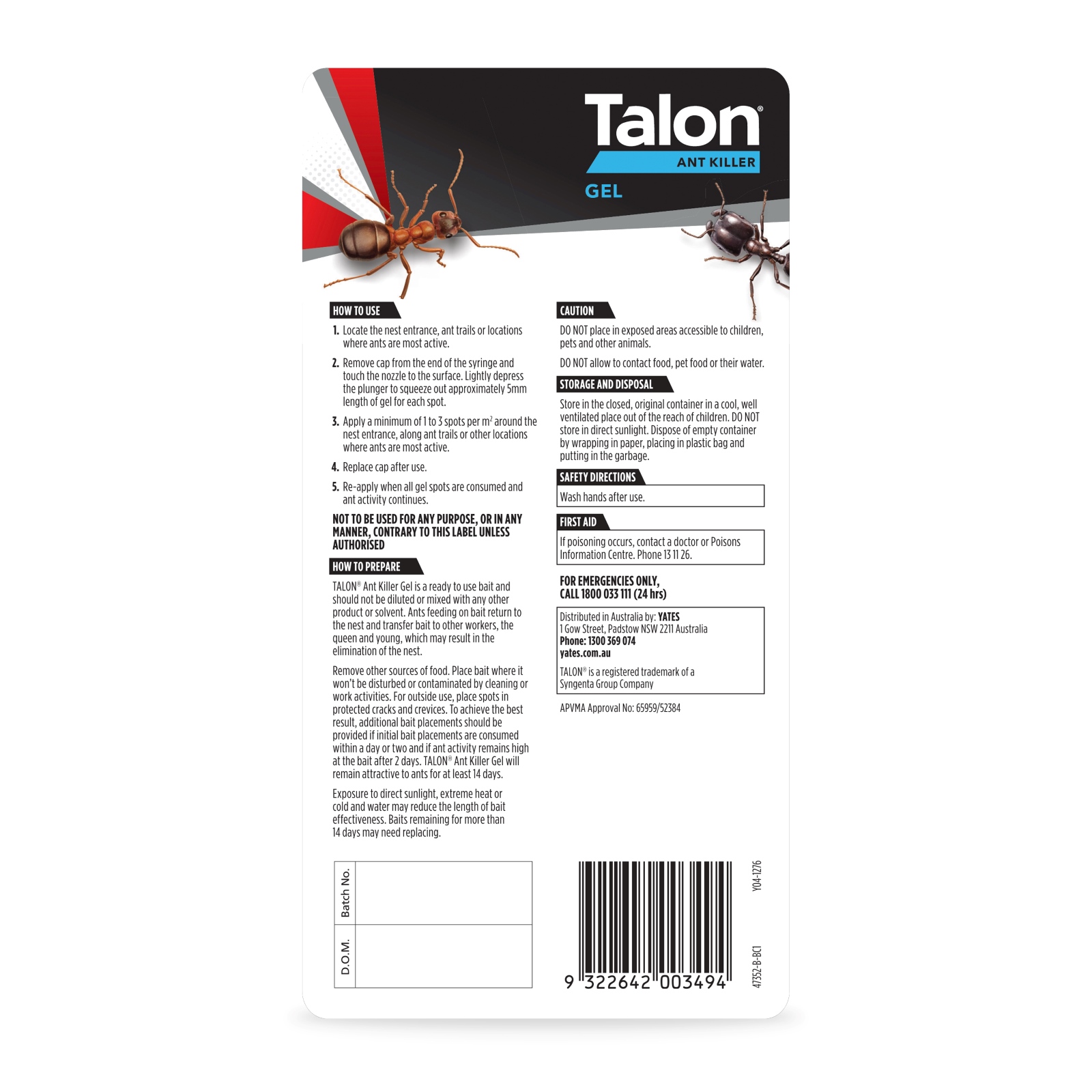 Talon 5g Ant Killer Gel