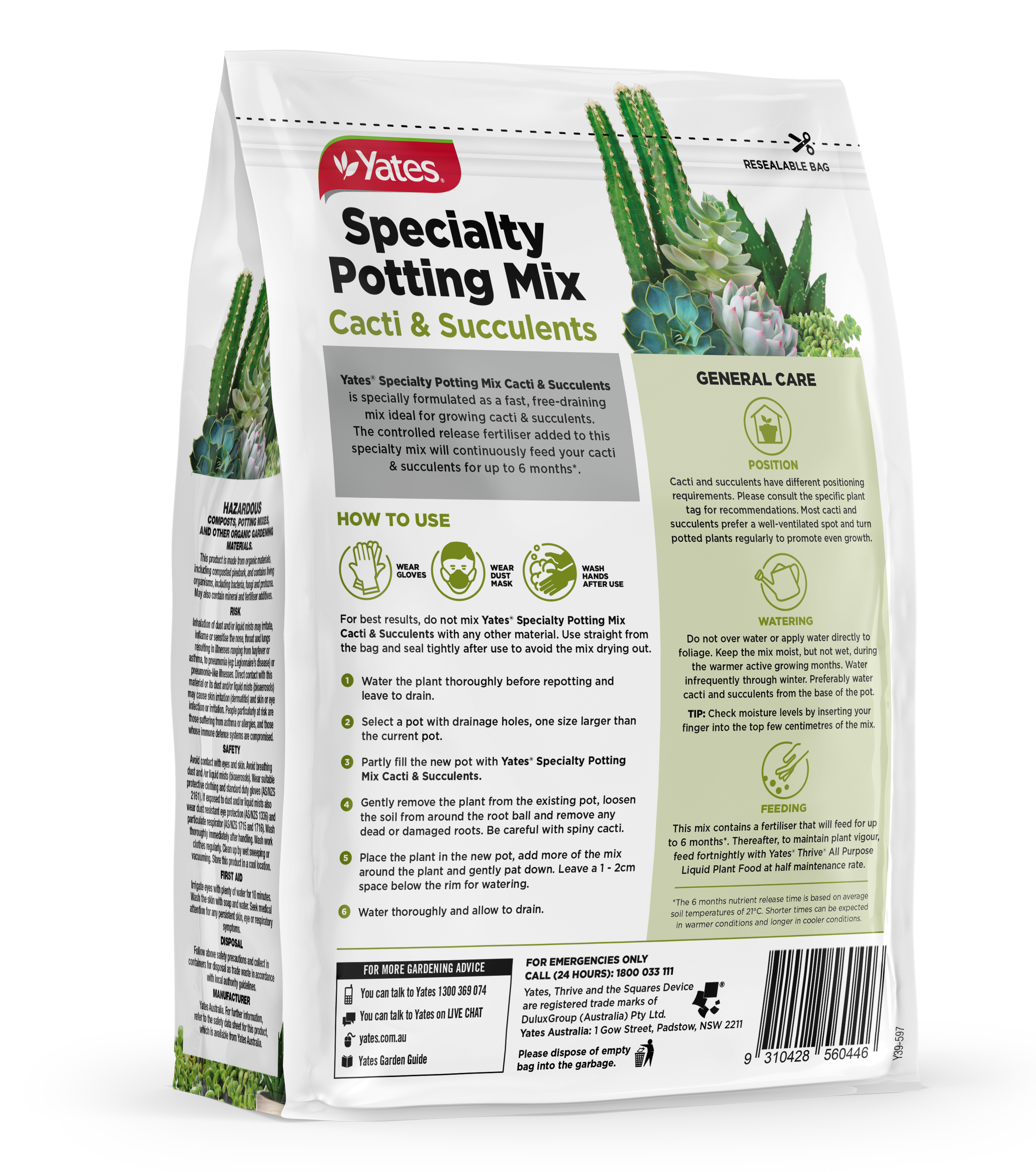 Yates 2.5L Specialty Potting Mix for Cacti & Succulents