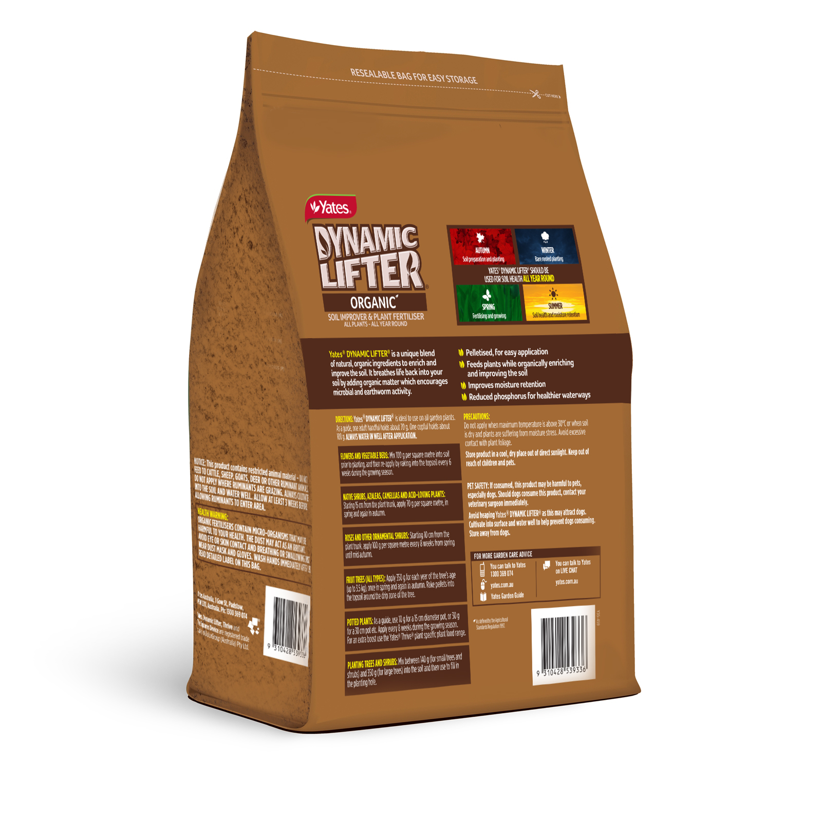 Yates 2kg Dynamic Lifter Soil Improver & Plant Fertiliser (WA Only)