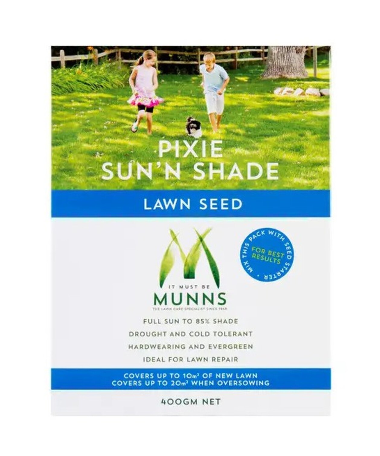 Munns Pixie Sun 'N Shade Lawn Seed 400g