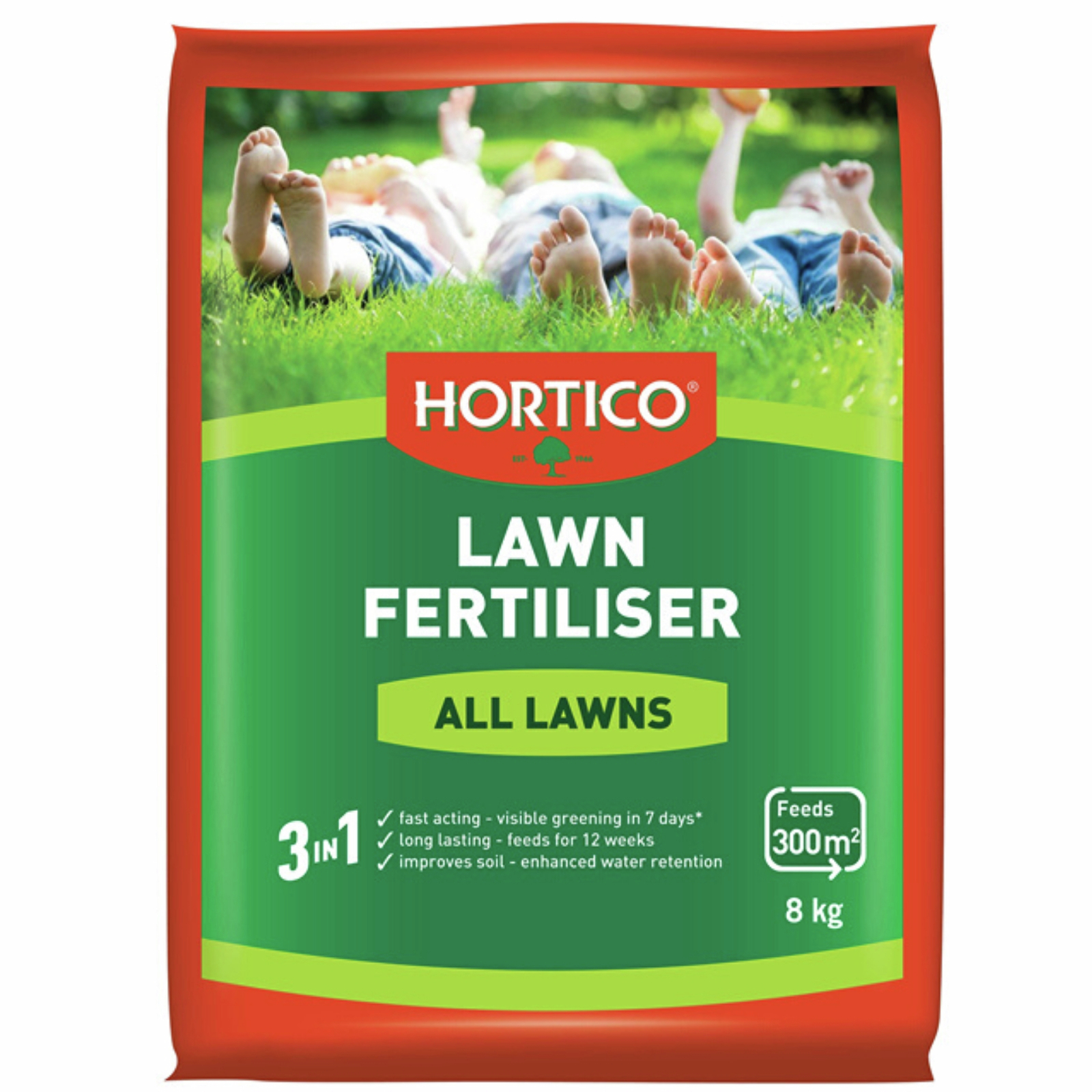 Hortico 8kg Lawn Fertiliser for All Lawns