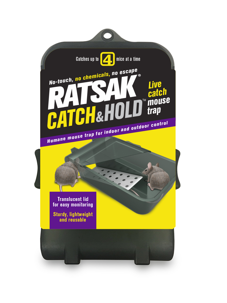 RATSAK Catch and Hold Mouse Trap | Yates Gardening Australia