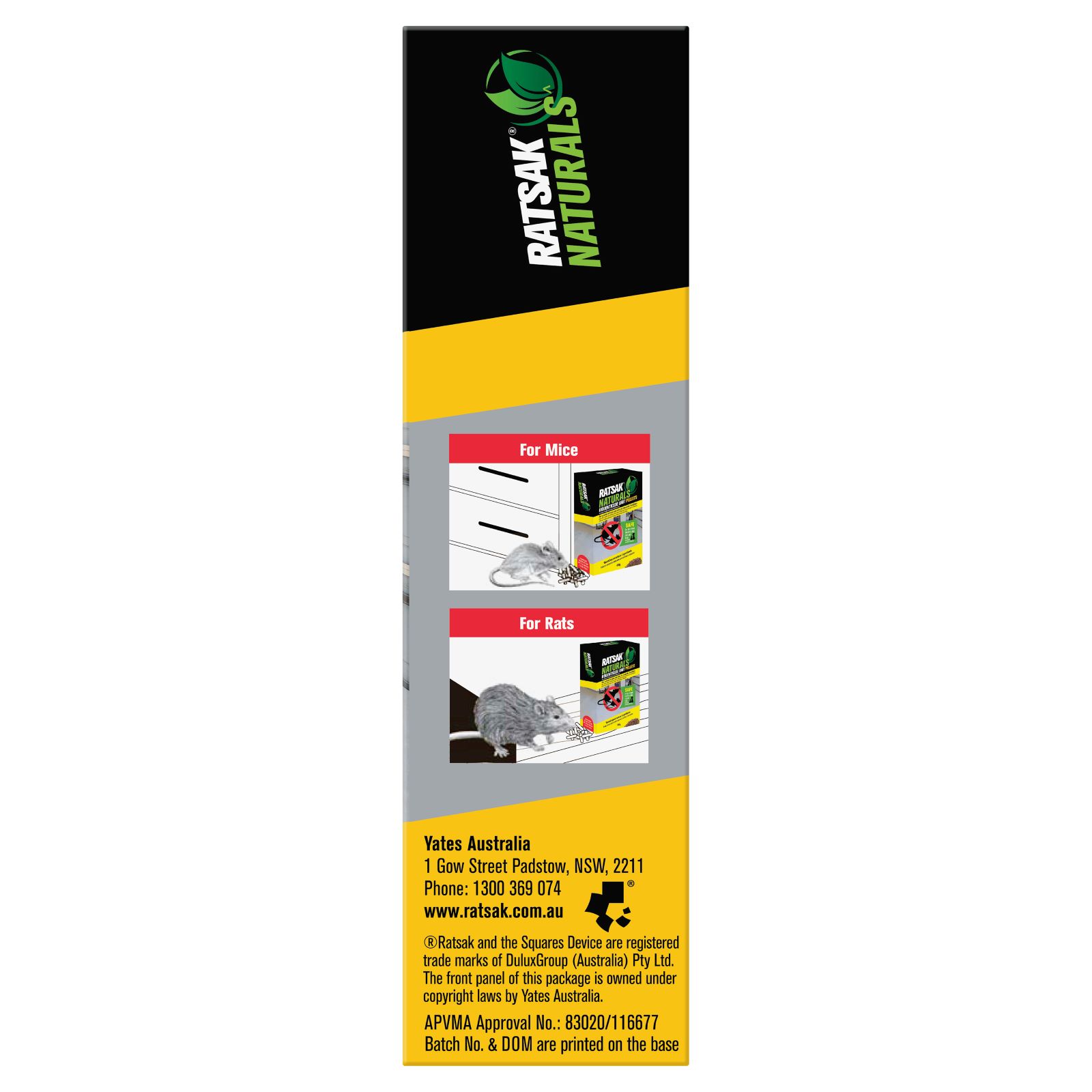 RATSAK Naturals Rodenticide Bait Pellets | Yates Gardening Australia