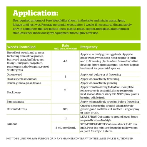 Yates 1L Zero Weedkiller Super Concentrate