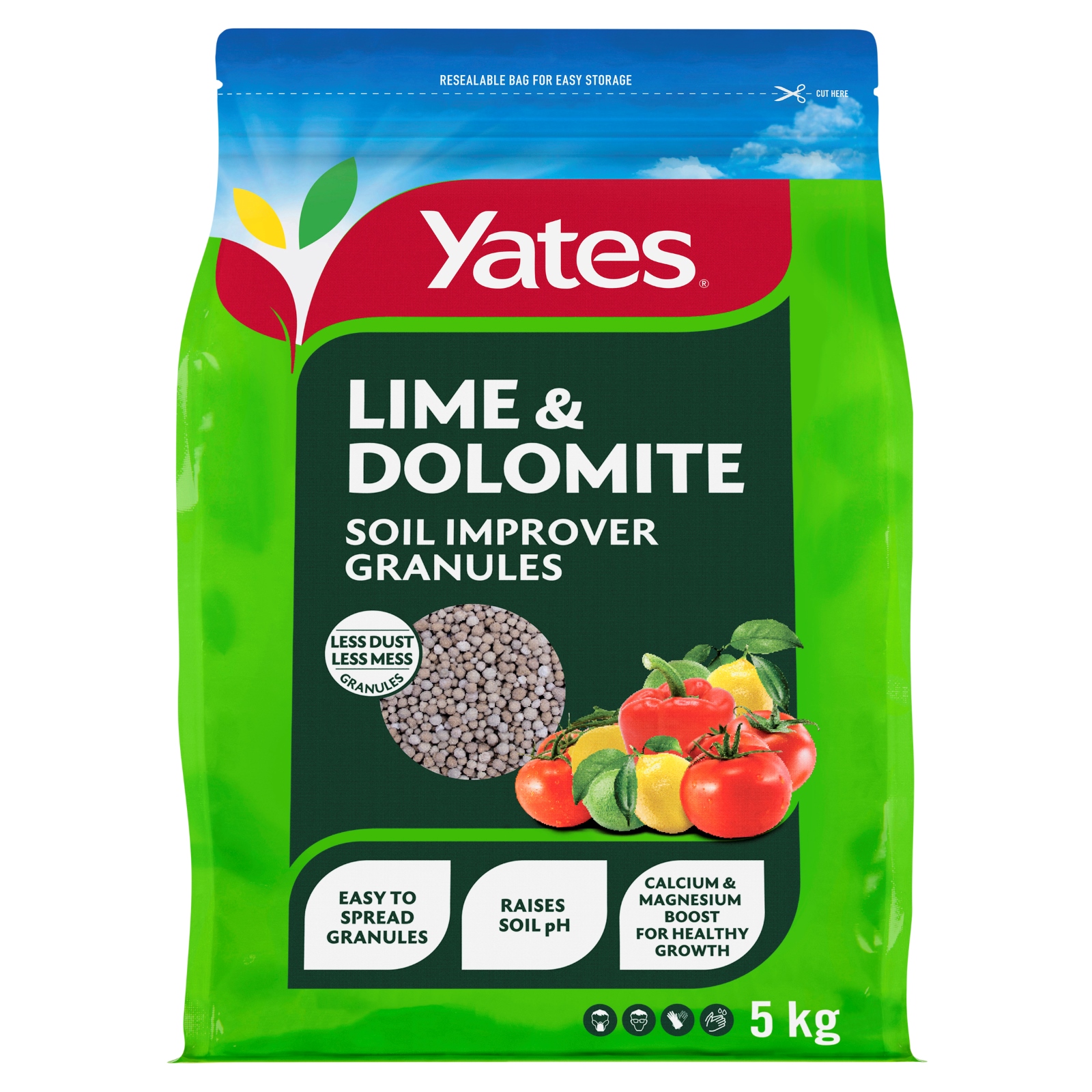 Yates 5kg Lime & Dolomite Soil Improver Granules