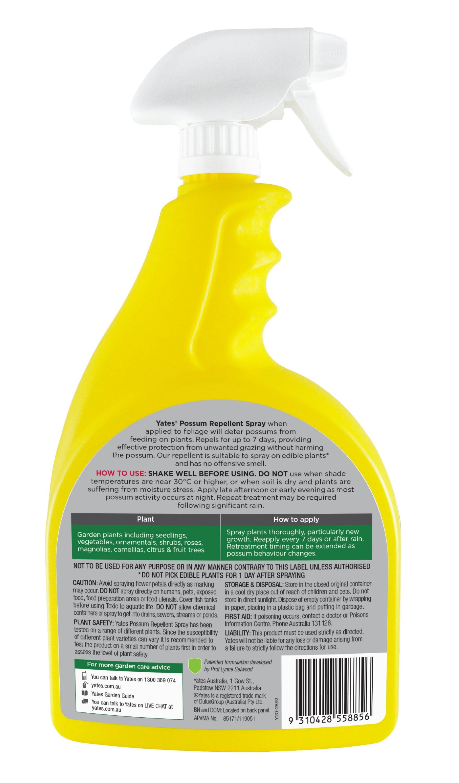 Yates Possum Repellent Spray