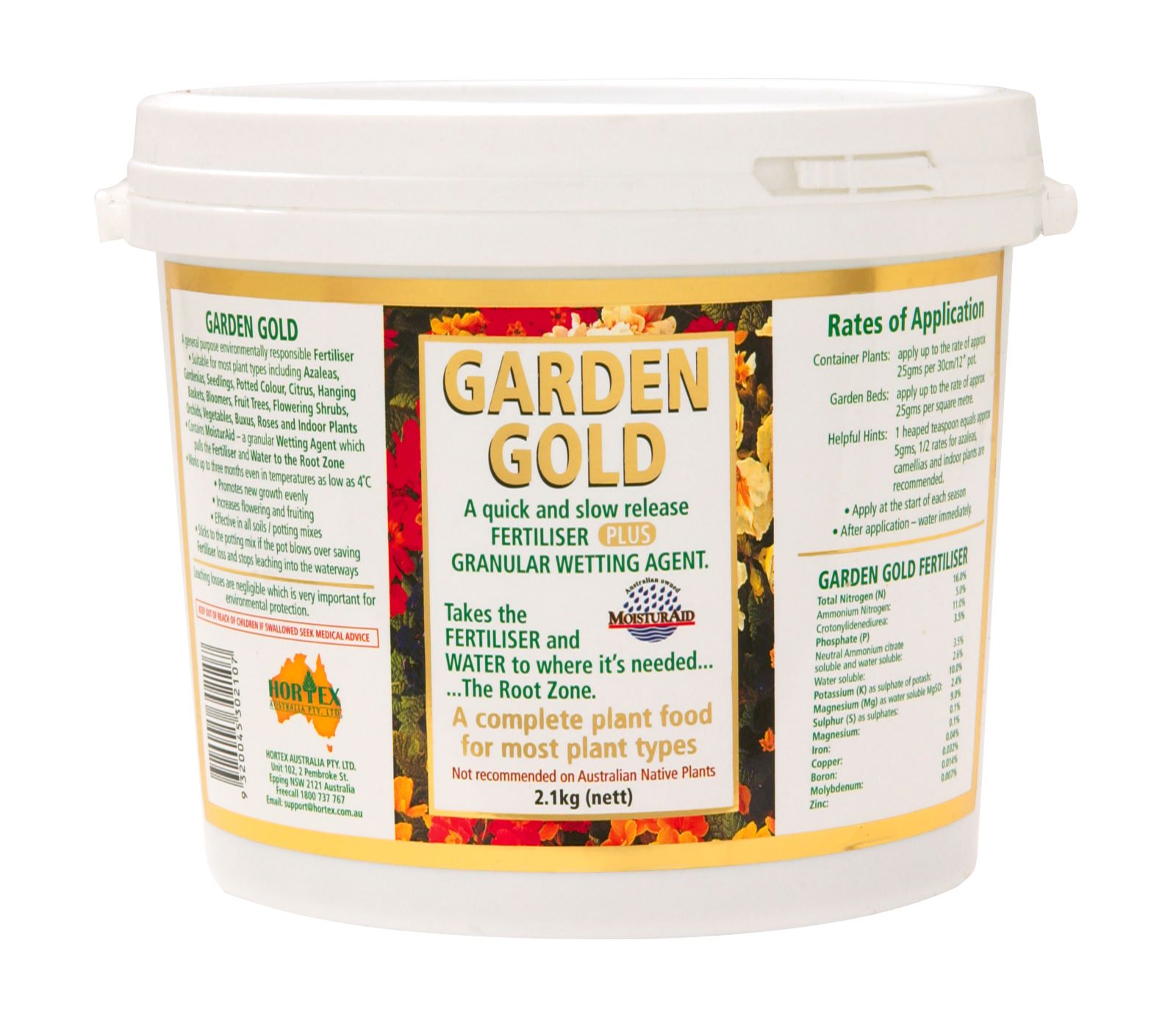Yates Garden Gold 2.1kg Slow Release Plant Fertiliser