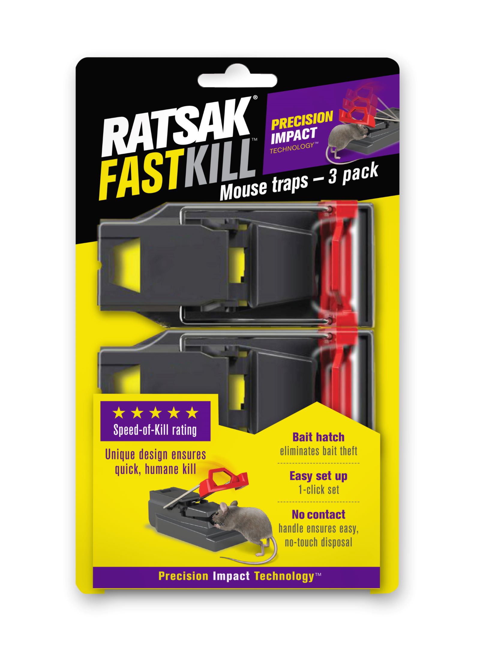 RATSAK Fastkill Mouse Traps | Yates Gardening Australia