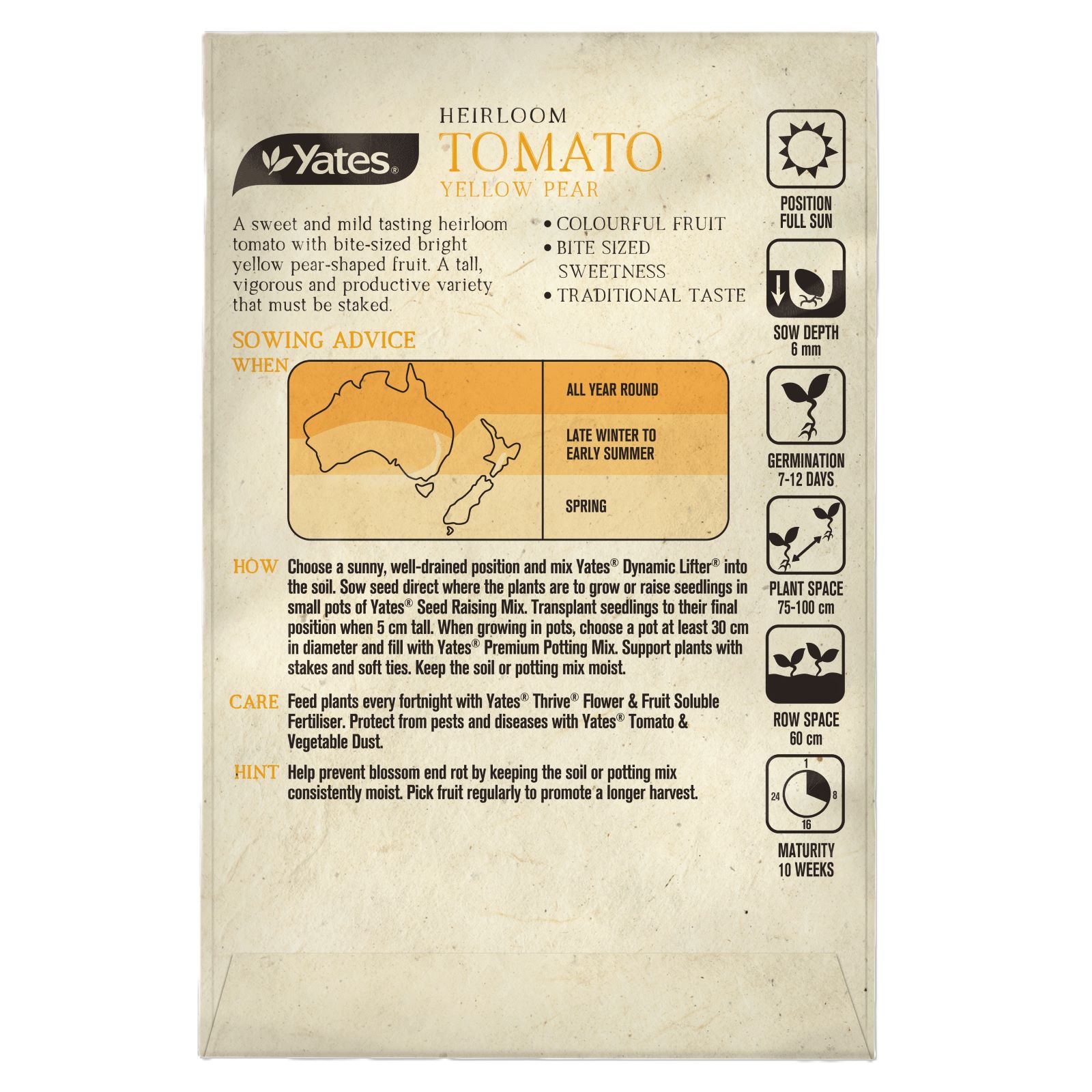 Heirloom Tomato Yellow Pear Seeds