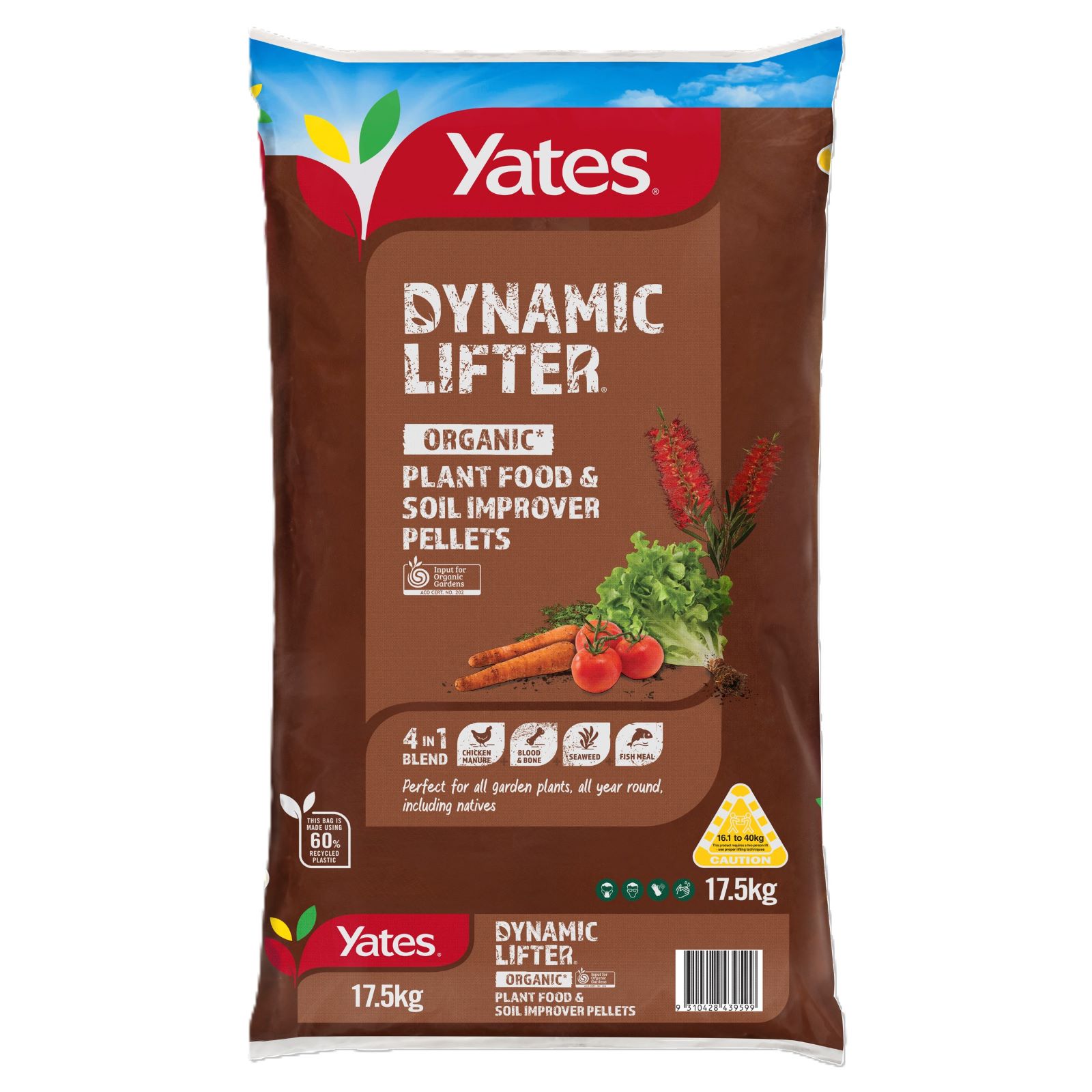 Yates 17.5kg Dynamic Lifter Soil Improver & Plant Fertiliser