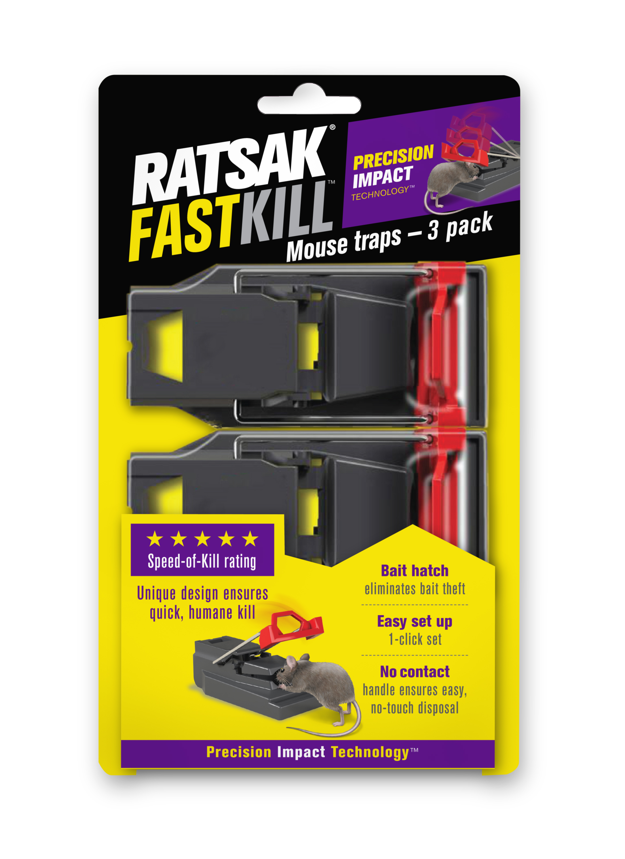 RATSAK Fastkill Mouse Traps | Yates Gardening Australia