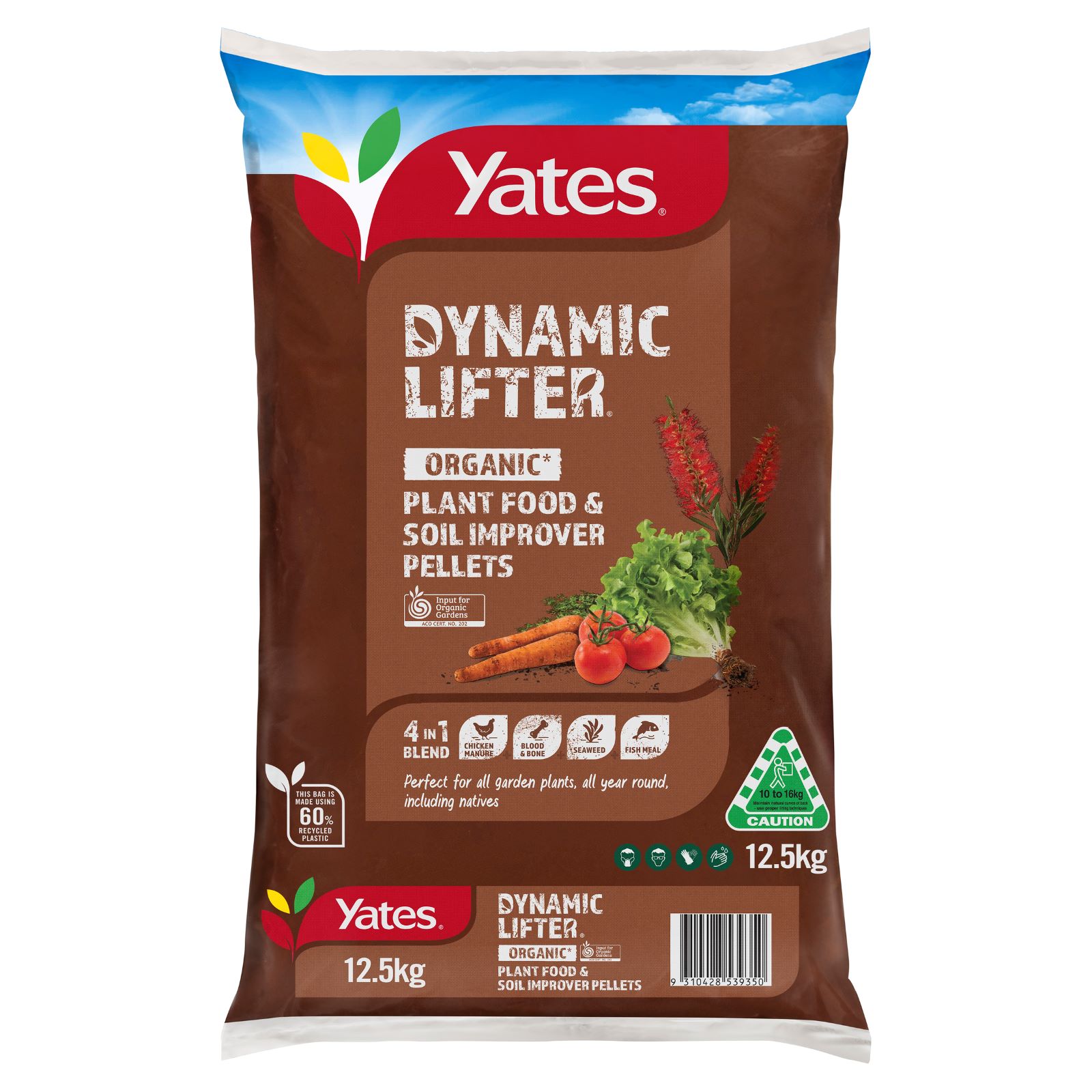 Yates 12.5kg Dynamic Lifter Soil Improver & Plant Fertiliser (WA only)