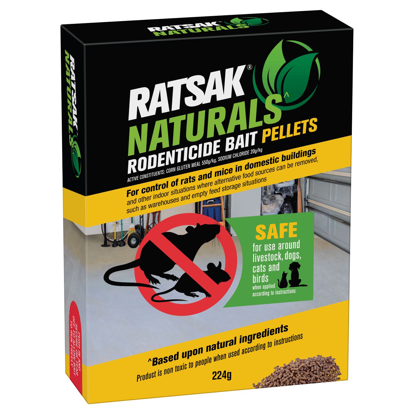 RATSAK Naturals Rodenticide Bait Pellets | Yates Gardening Australia