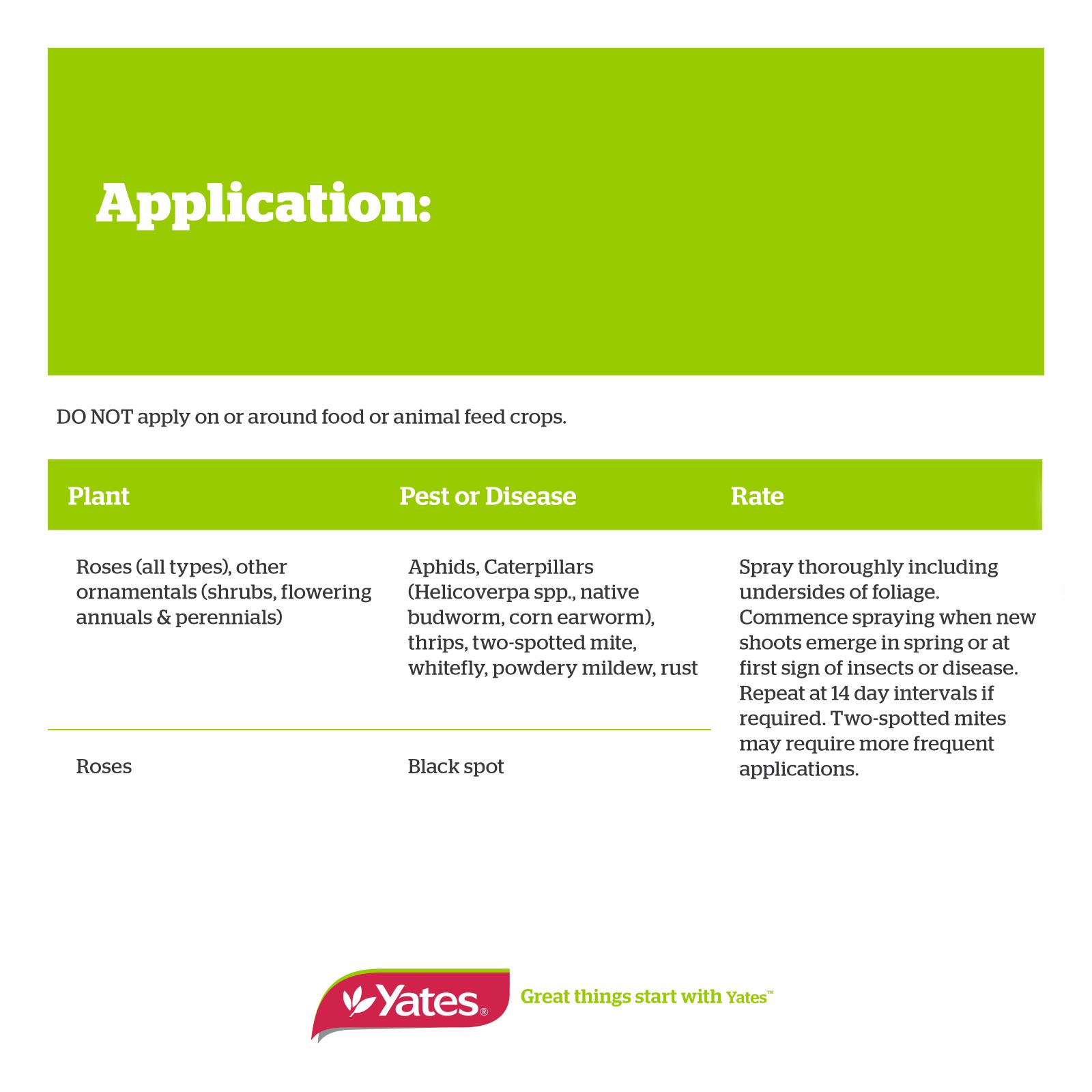 Yates Rose Gun Black Spot & Insect Killer 750ml