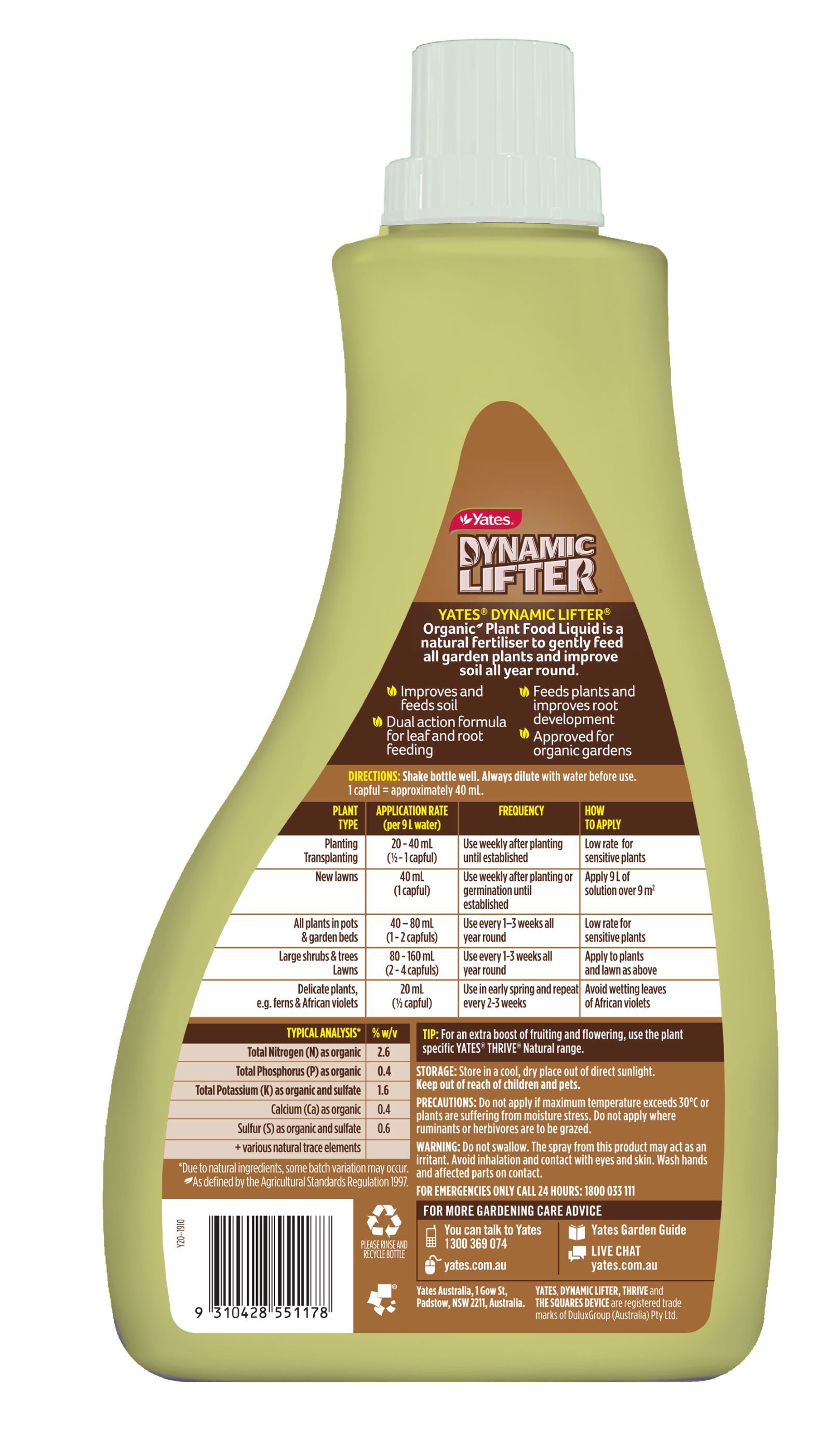 Yates 1L Dynamic Lifter Liquid Concentrate