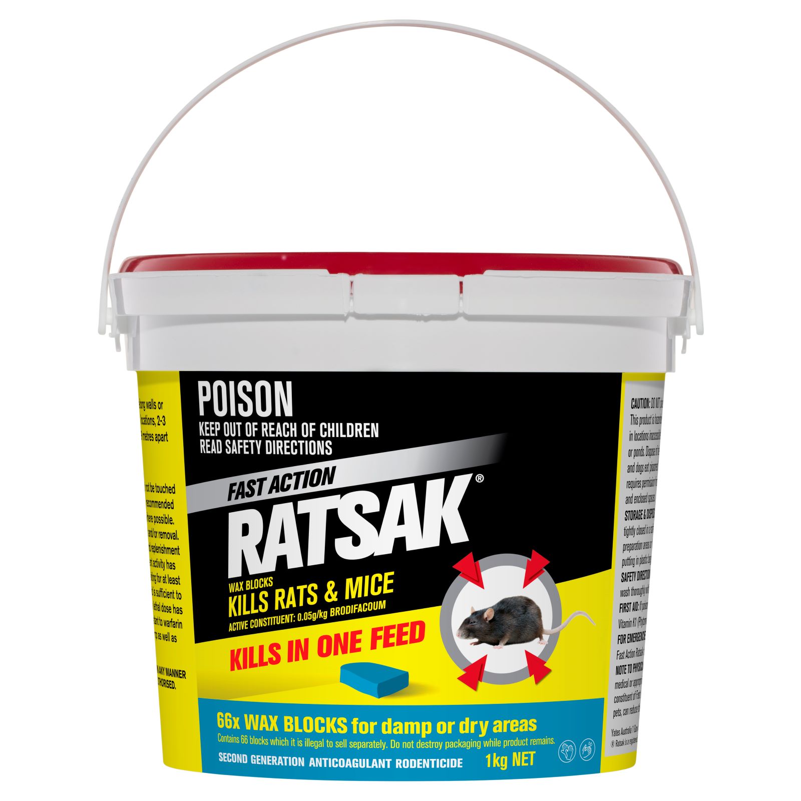 RATSAK Fast Action Wax Blocks | Yates Gardening Australia