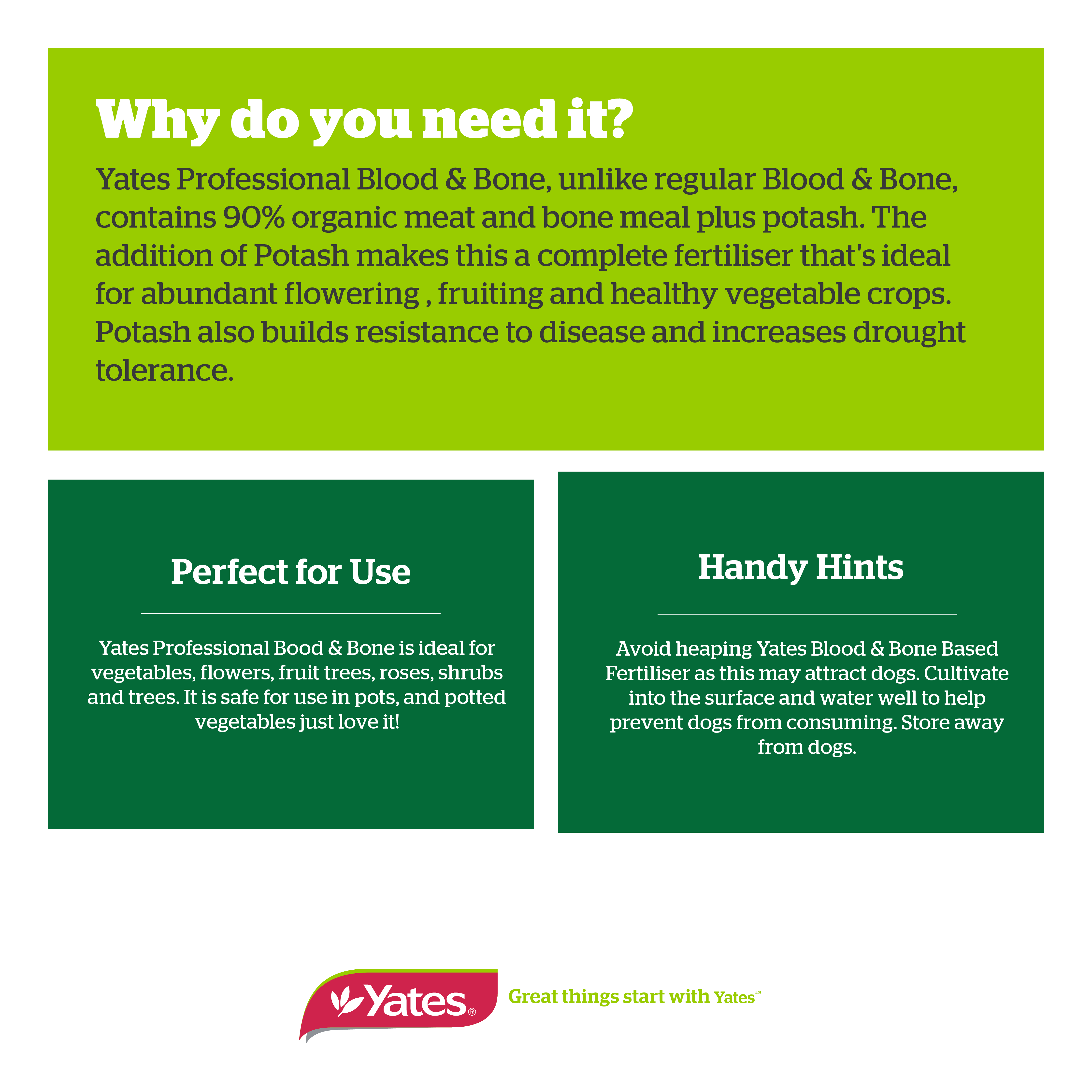 Yates 10kg Professional Blood and Bone (Plus Potash) | Yates Gardening ...