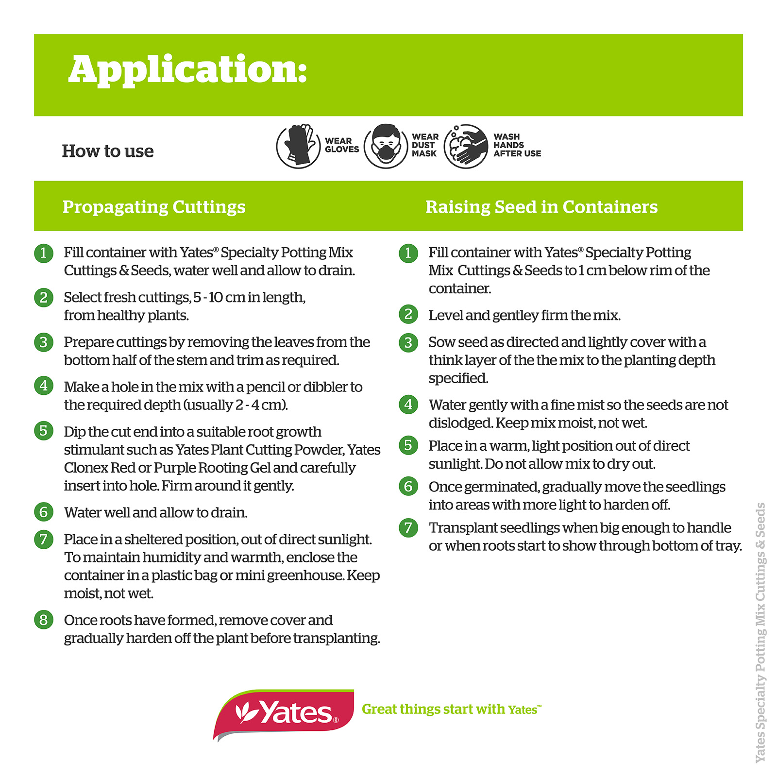 Yates 2.5L Specialty Potting Mix for Cuttings & Seeds