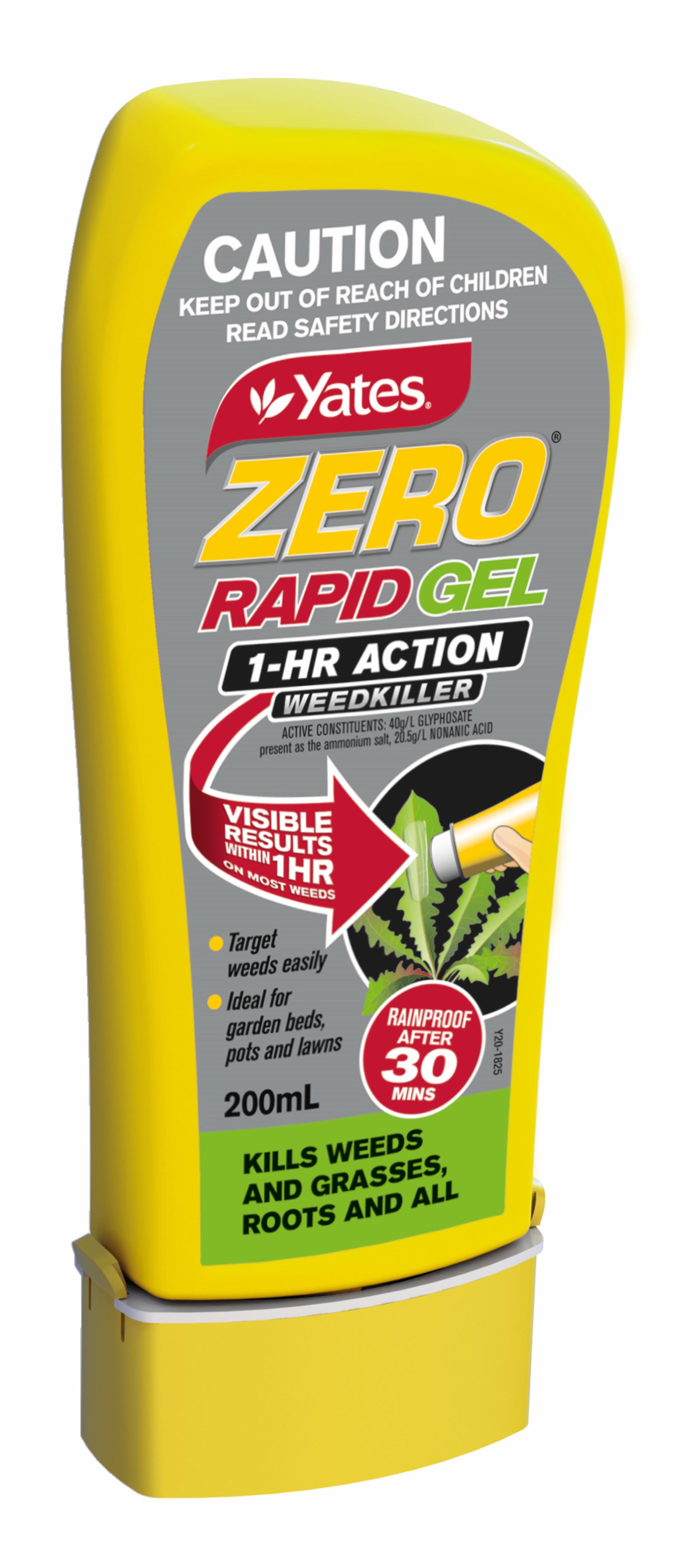 Yates 200ml Zero Rapid 1-Hr Action Weedkiller Gel
