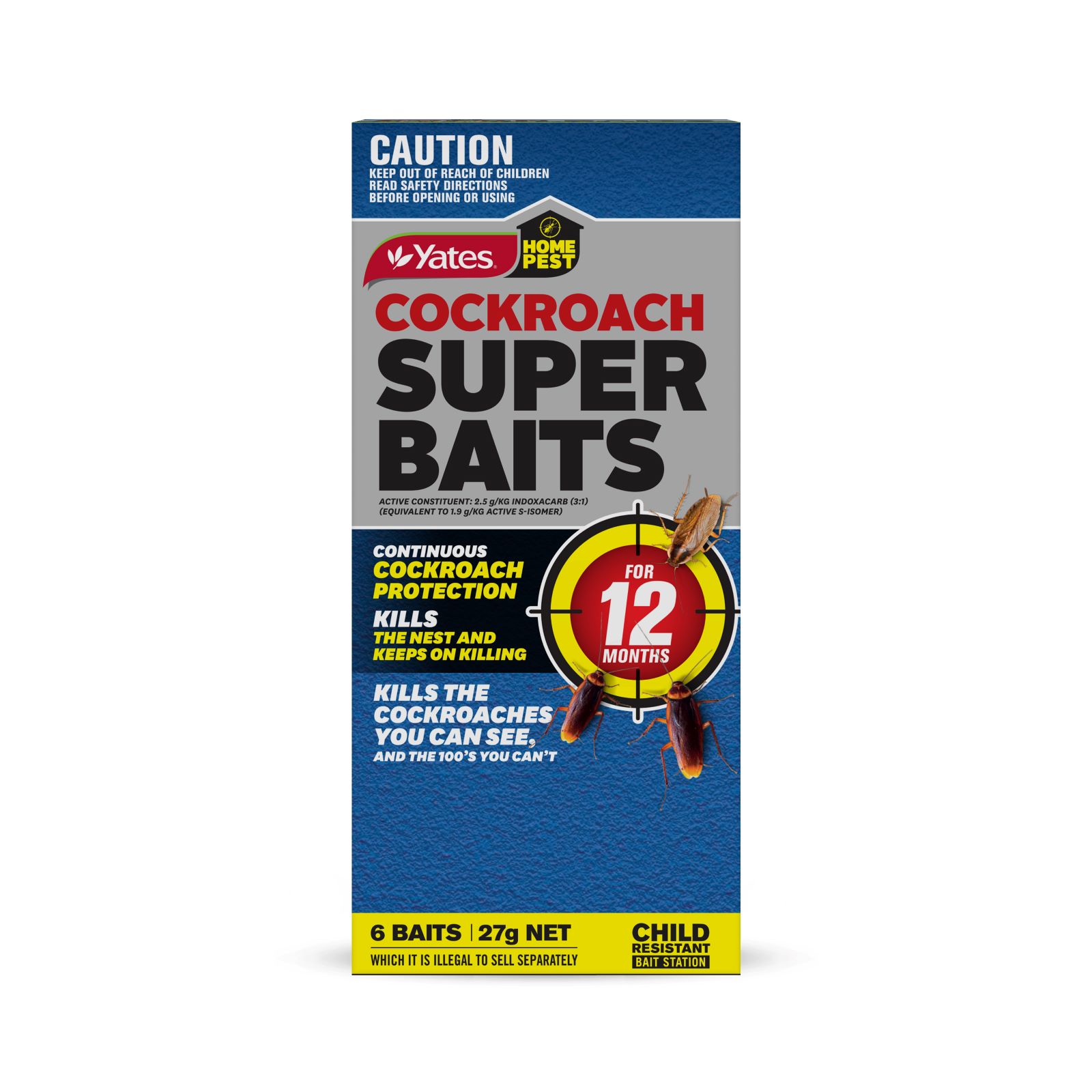 Yates Home Pest Cockroach Super Baits - 6 Pack