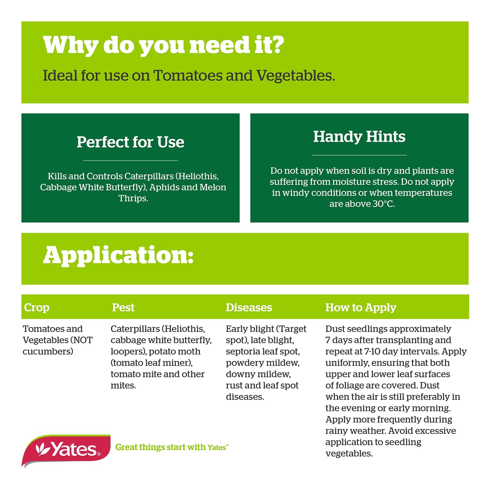 Yates 500g Tomato and Vegetable Dust