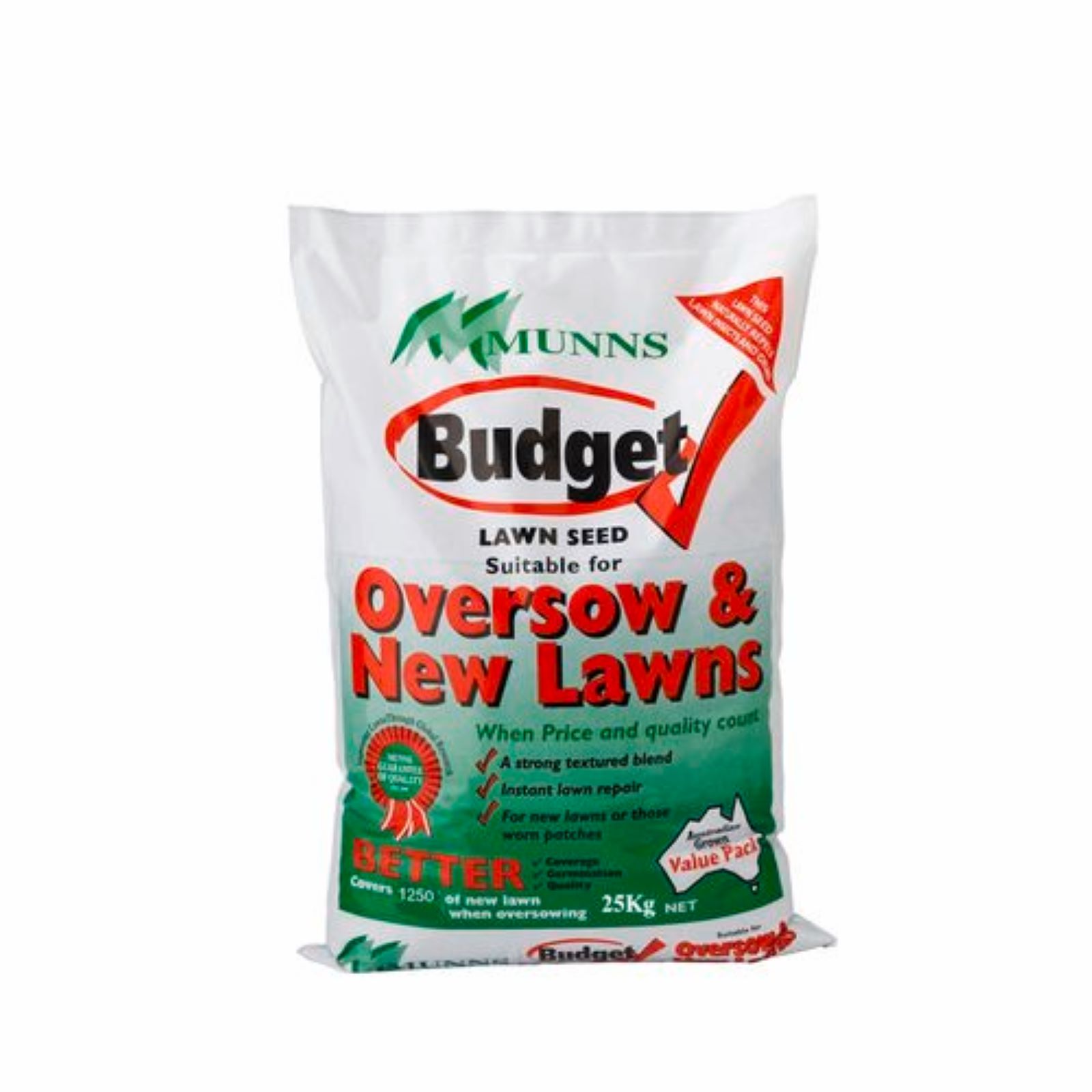 Munns Budget Lawn Seed 25kg