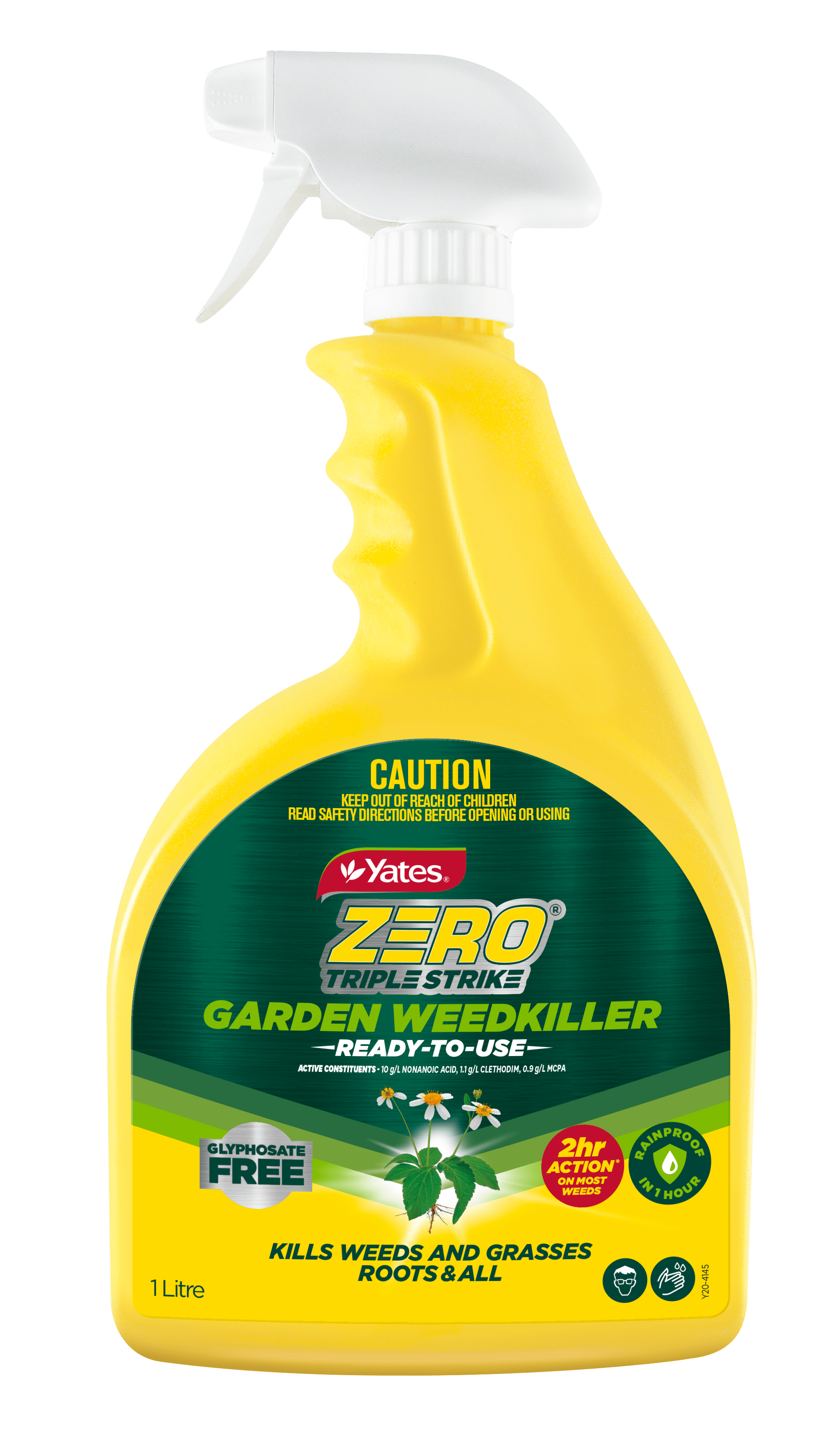 Yates 1L Zero Triple Strike Garden Weedkiller Ready-to-Use